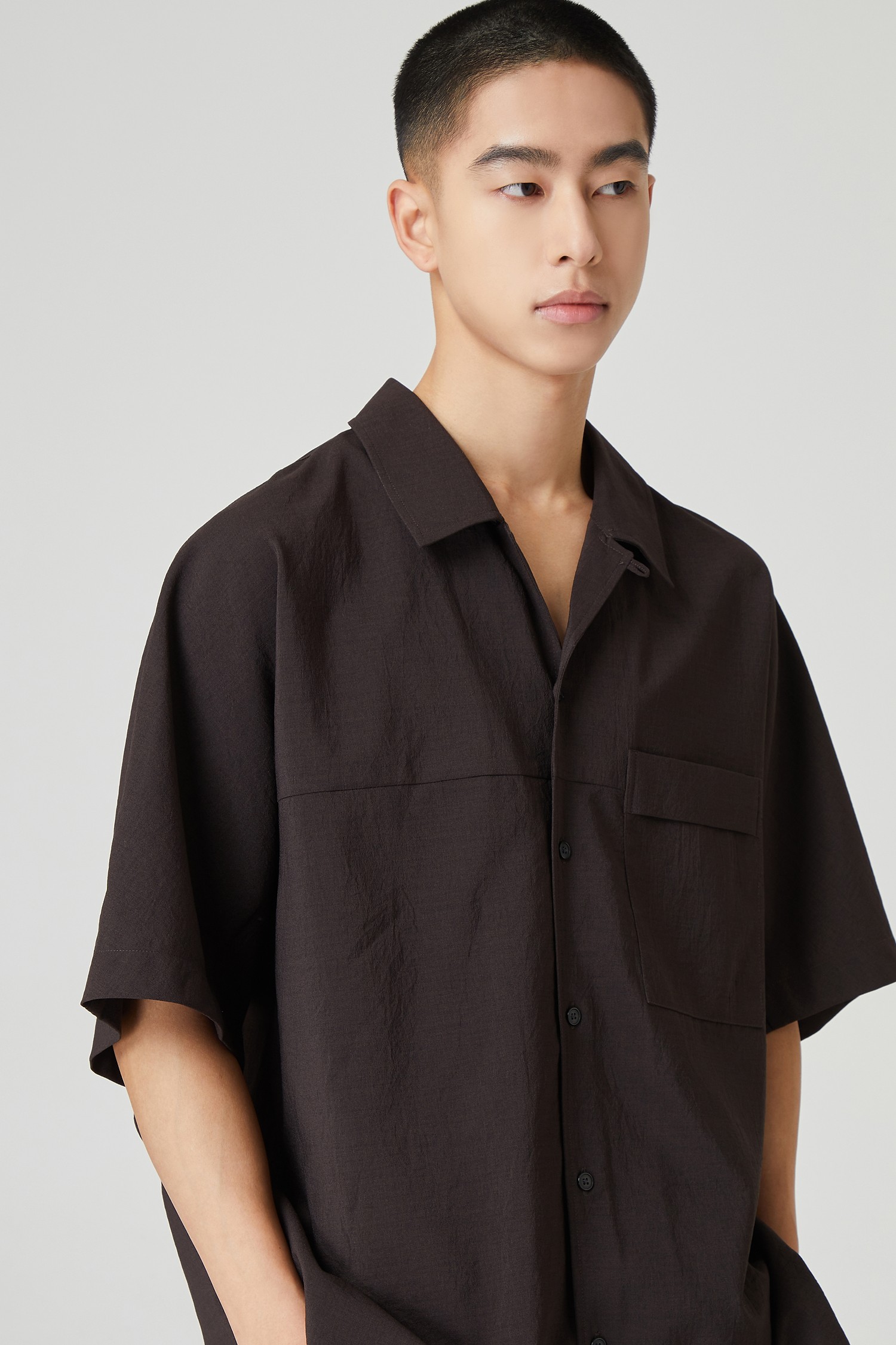 CREASE OPEN COLLAR SHIRTS (247)_24/7 series