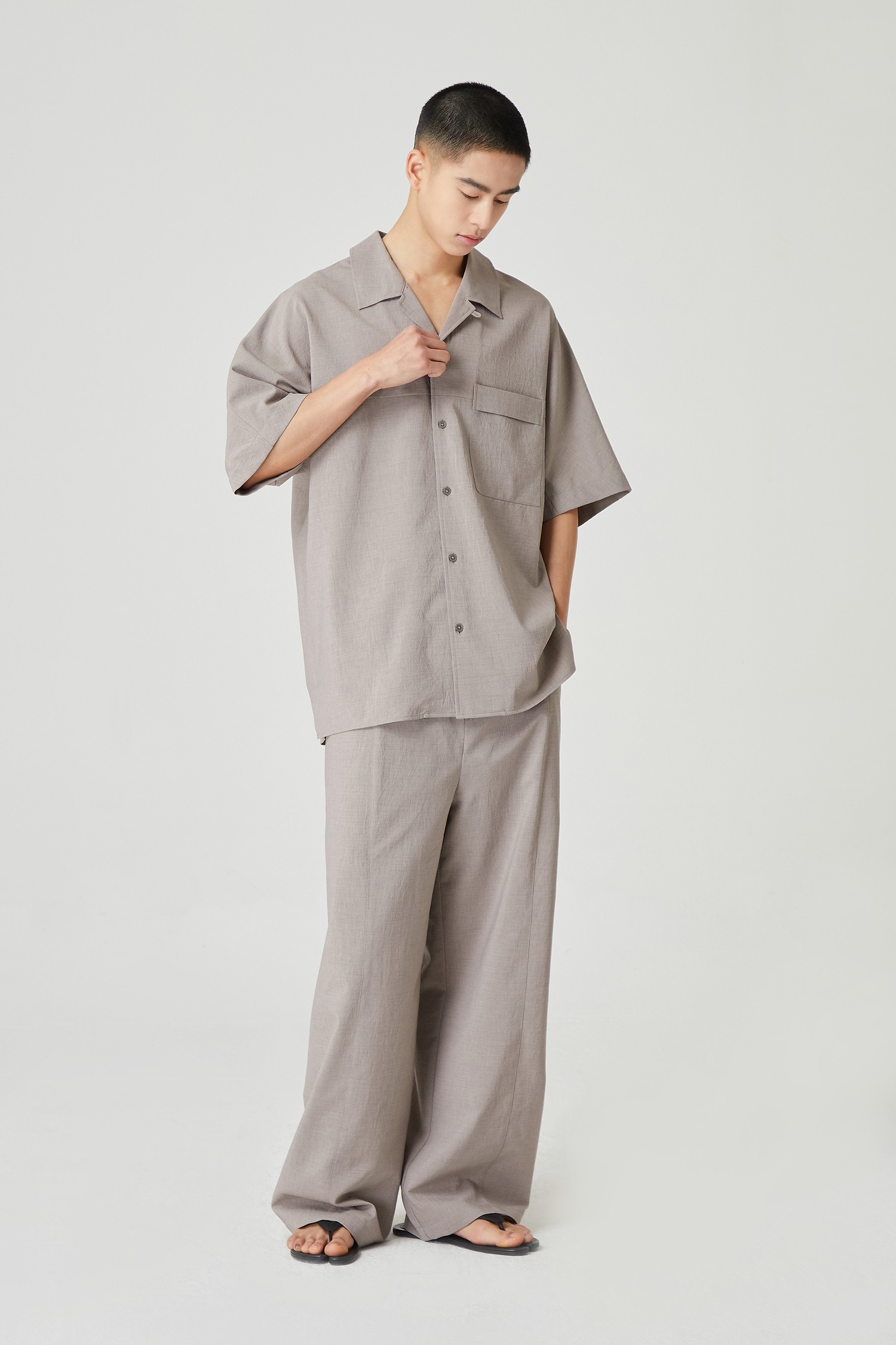 CREASE OPEN COLLAR SHIRTS (247)_24/7 series