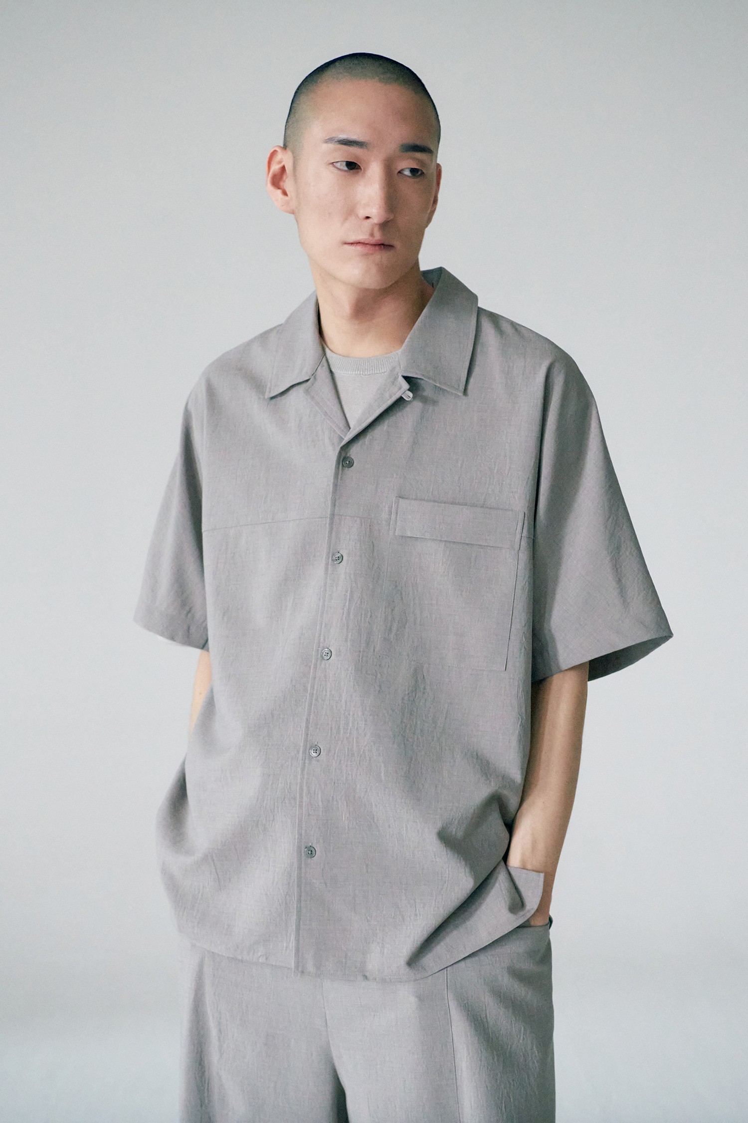 CREASE OPEN COLLAR SHIRTS (247)_24/7 series