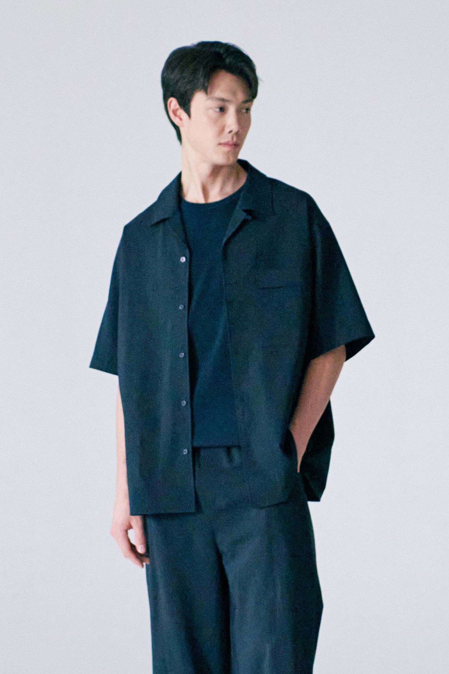 CREASE OPEN COLLAR SHIRTS (247)_24/7 series