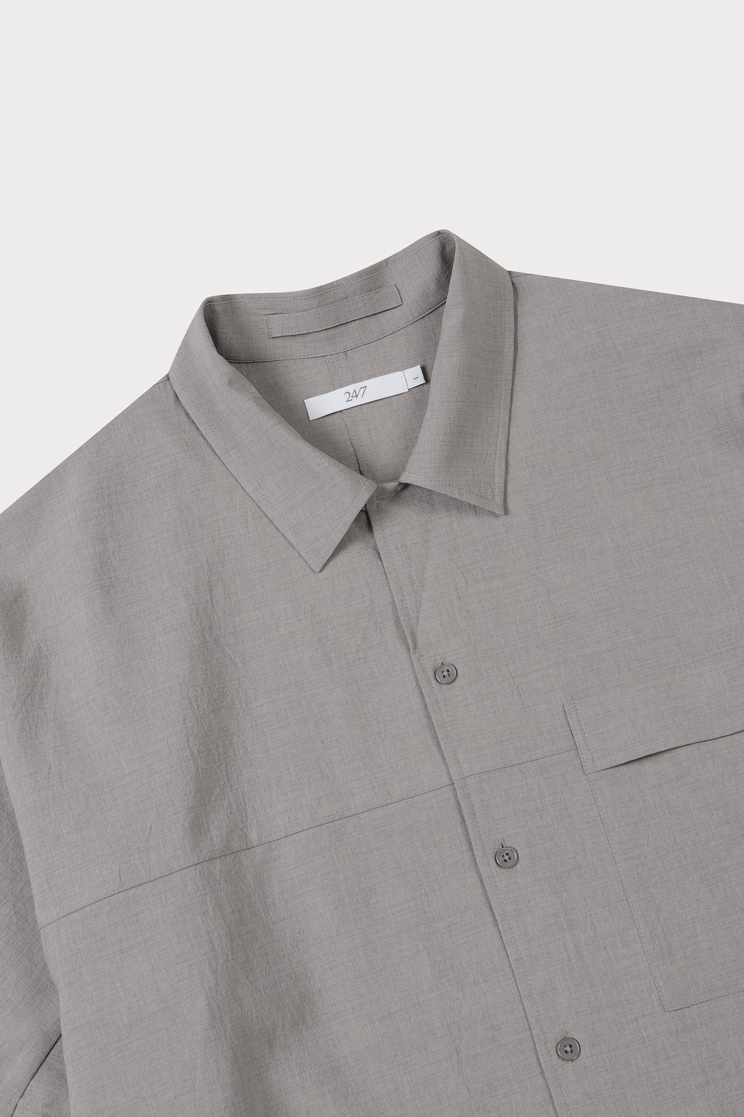CREASE OPEN COLLAR SHIRTS (247)_24/7 series