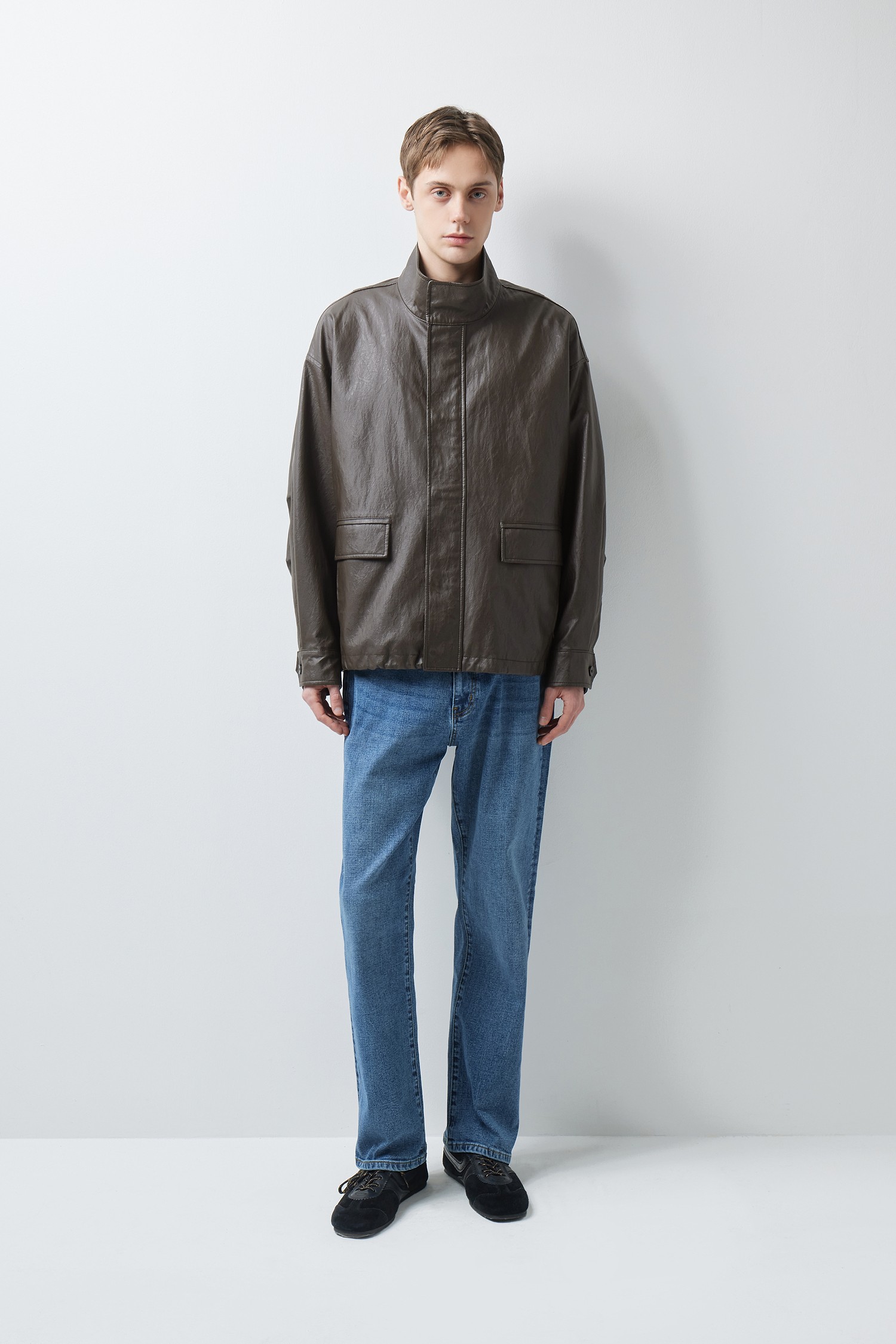 LEATHER FIELD JACKET (247)_24/7 series