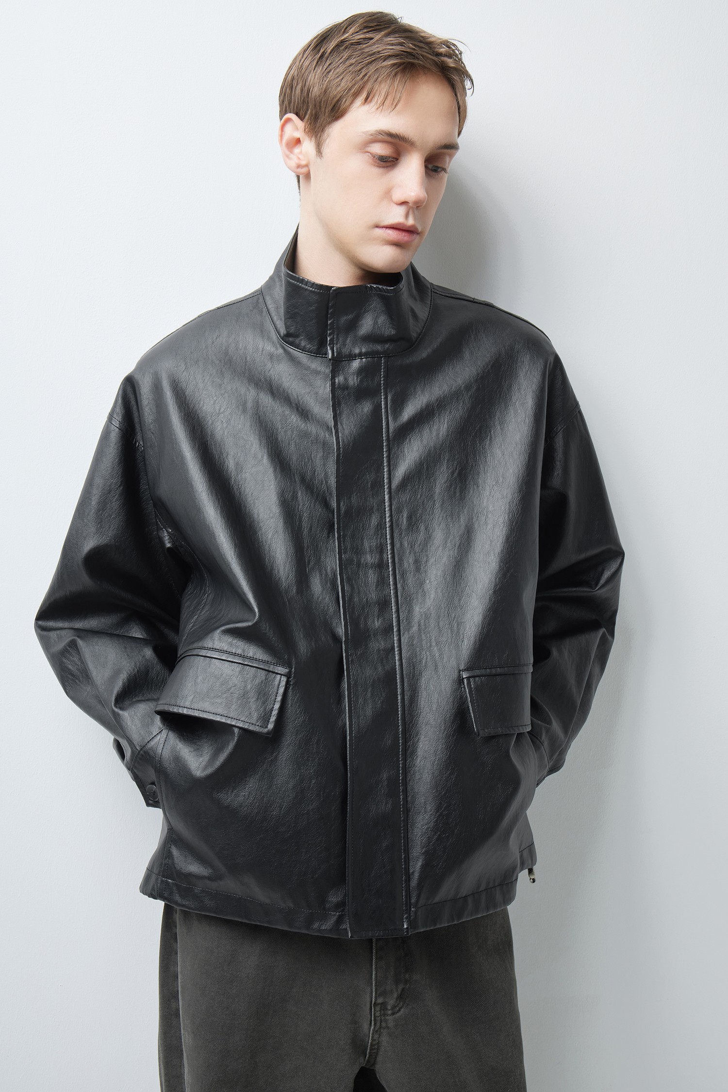 LEATHER FIELD JACKET (247)_24/7 series