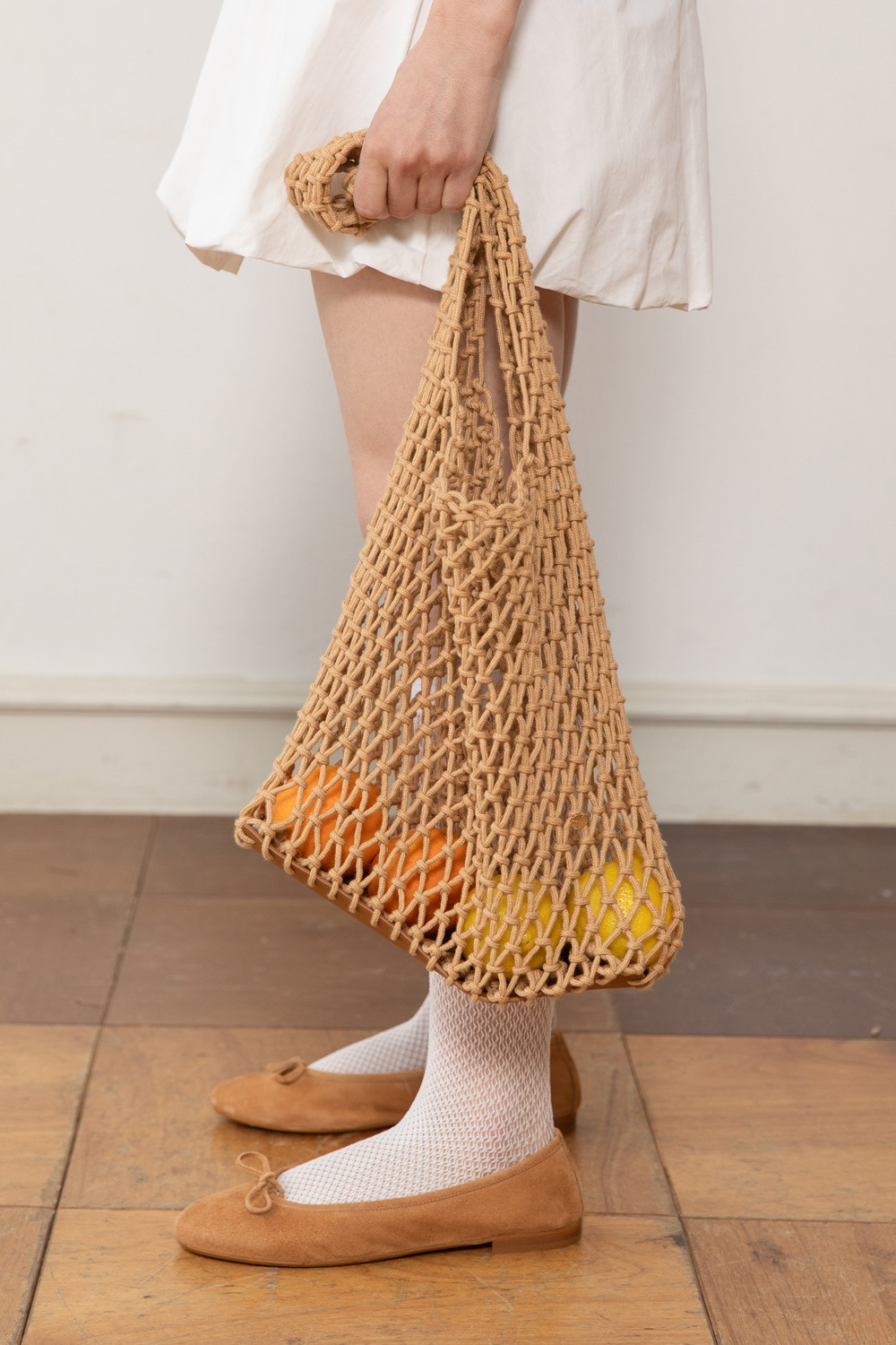 Net shoulder bag - Camel_JMARK New York