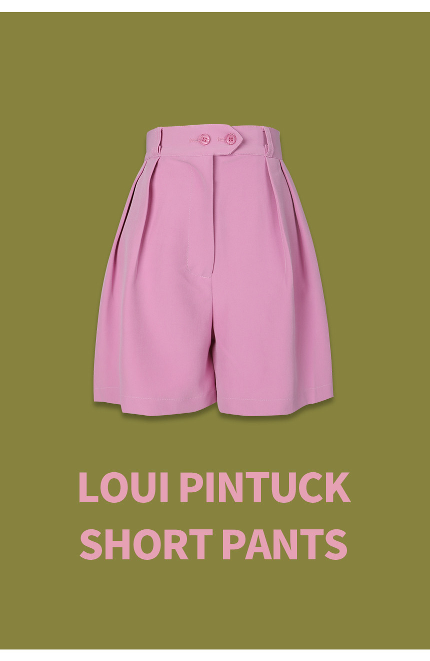 loui pintuck short pants_macky